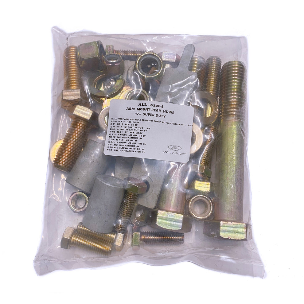Arm Mount Rear Hardware Kit (17+ Super Duty, Hydraulic) – Any Level Lift